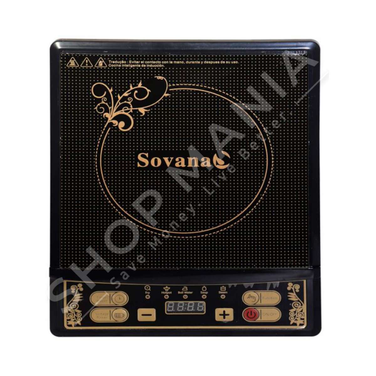 PIANURE ME INDUKSION ME PANEL DIGJITAL "SOVANA" - SX-08, 1 PLITKE